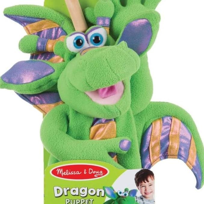 Jual Melissa & Doug The Dragon Puppet / Boneka Puppet Naga | Shopee ...