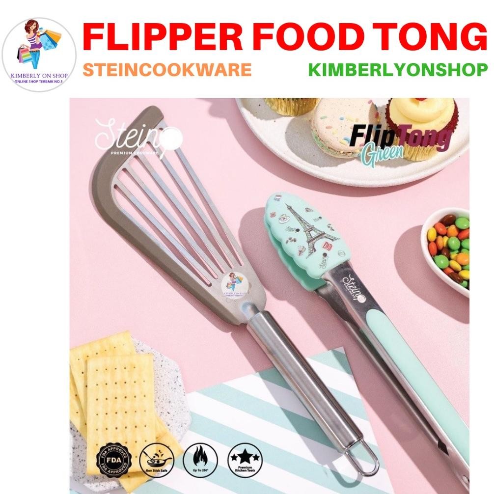 Jual Flip Tong Stein Cookware Fda Approved Spatula Sutil & Capitan ...