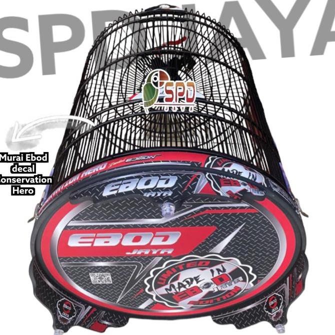 Jual Sangkar kandang murai EBOD Decal no 2 diameter 58 cm | Shopee Indonesia