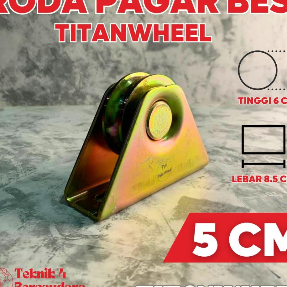 Jual Roda Pagar Rel Besi Geser Tipe U 5 Cm | Shopee Indonesia
