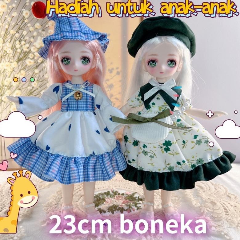 Jual Boneka Korea 23cm Boneka Lembut dan Suka Diemong dengan Gaun dan ...