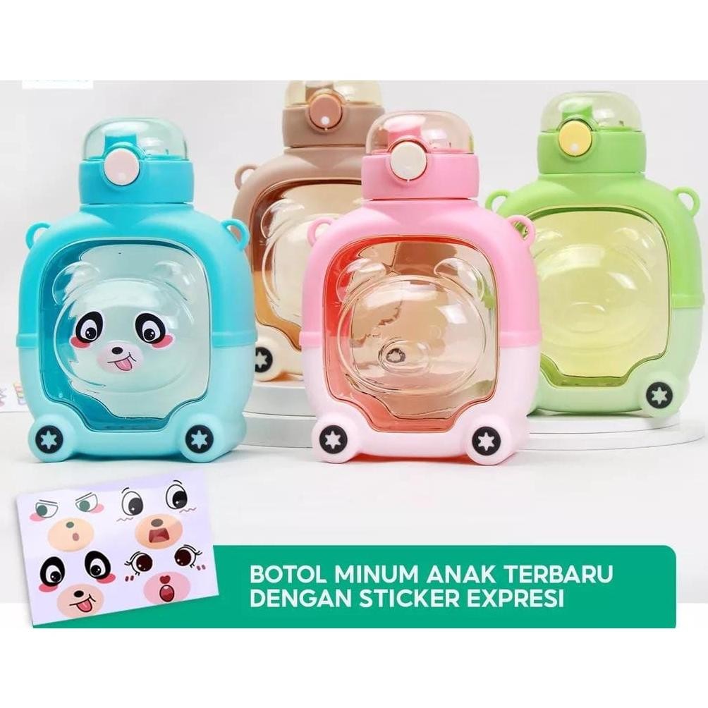 Jual Botol Minum Anak Karakter Bufallo Emoji Korea Lucu Stiker 3D 2D ...
