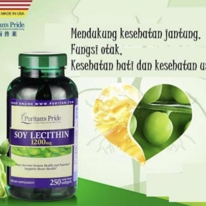 Jual Puritan'S Pride Puritan Pride Soy Lecithin 1200Mg 1200 Mg Isi 100 ...