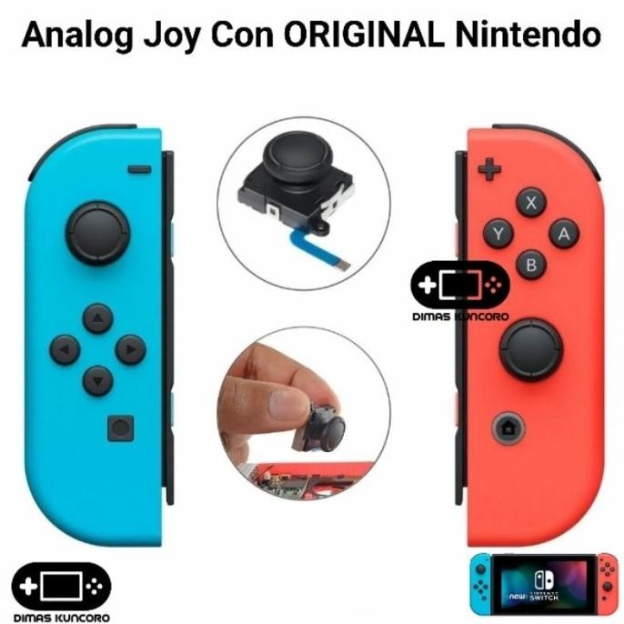 Jual [Expert] Analog Joy Con ORIGINAL Nintendo Switch FLEXIBLE BIRU v1 ...