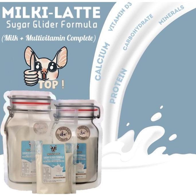 Jual Milki Latte 200Gr, Susu + Multivitamin Sugar Glider, Sugar Glider ...