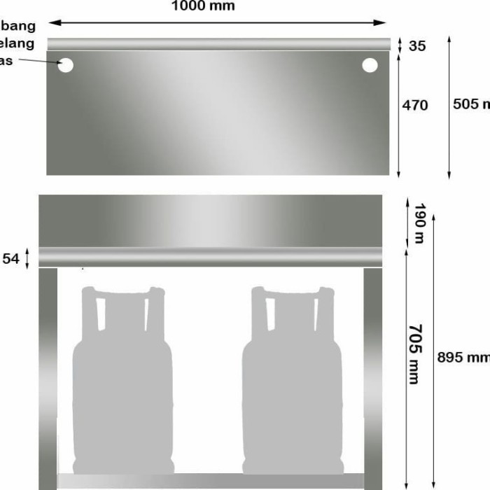Jual MEJA KOMPOR STAINLESS GAS LPG MRDAPUR MK2G ORIGINAL | Shopee Indonesia