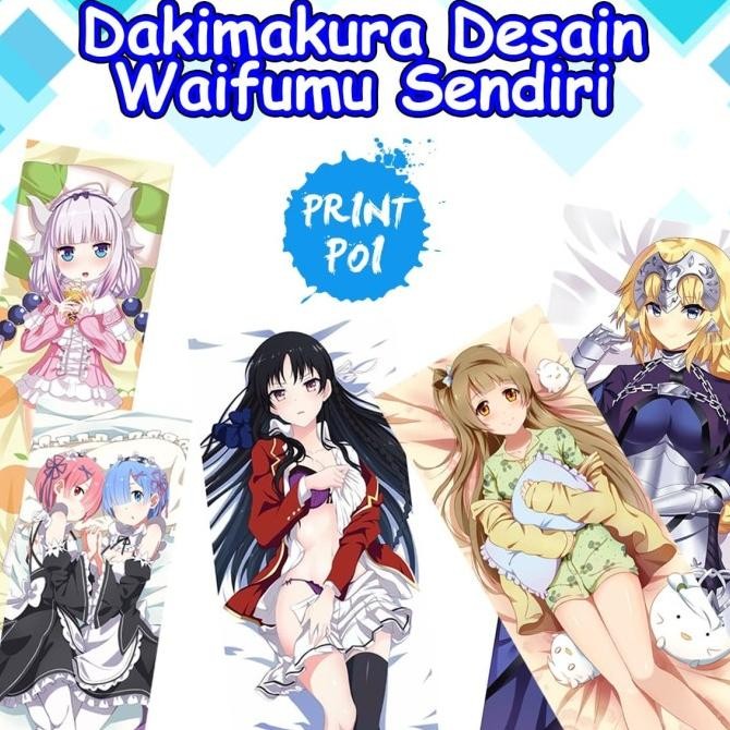 Jual Sarung Bantal Dakimakura Custom Desain Waifu - Anime - Cover ...