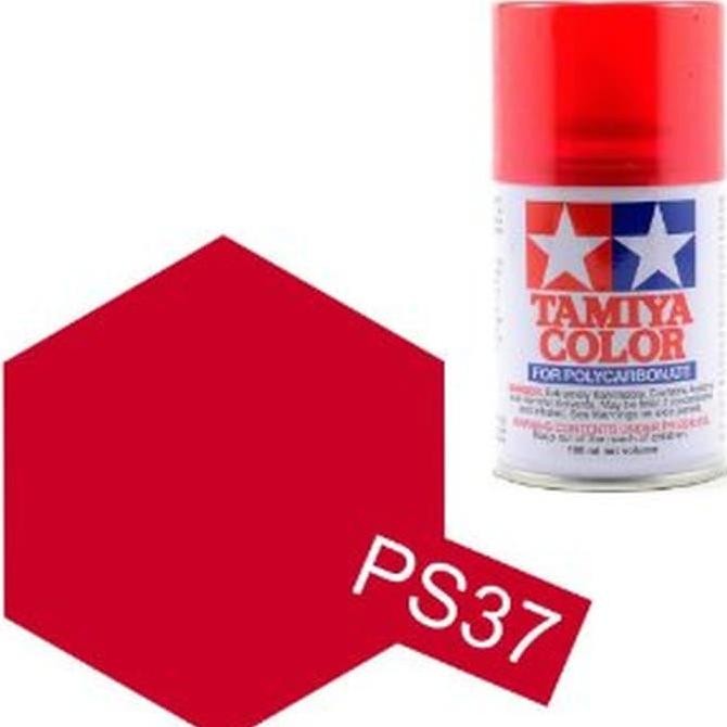 Jual TAMIYA POLYCARBONATE PS-37 TRANSLUCENT RED SPRAY PAINT ORIGINAL ...