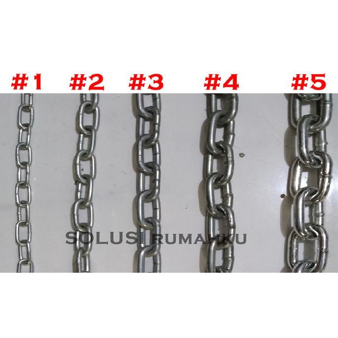 Jual Per Meter #5 Rantai Besi Jumbo 3/8" 10 Mm Rantai Kapal - Pagar ...