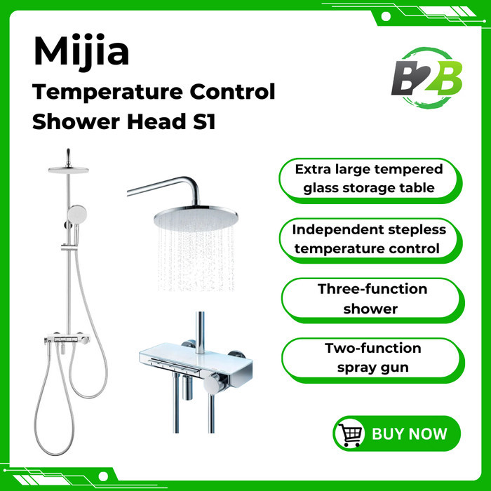Jual Mijia Temperature Control Shower Head S1 Supercharged Shower Set ...