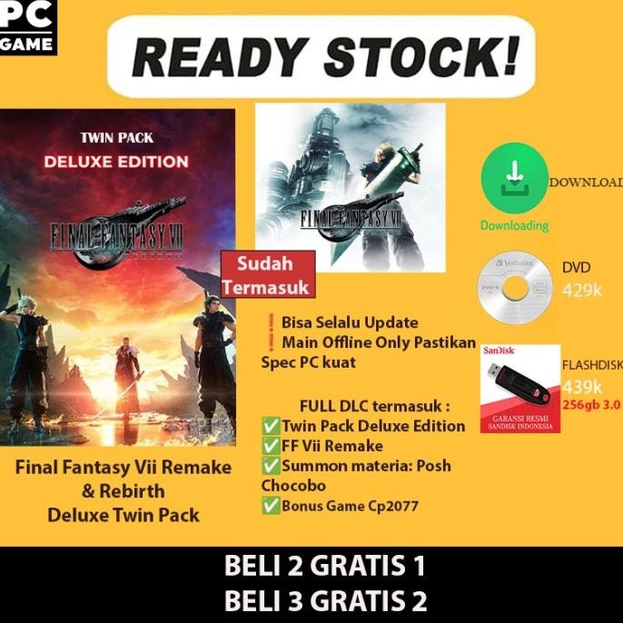 Jual Final Fantasy Rebirth & Ff7 Remake Deluxe Twin Pack Edition Pc ...