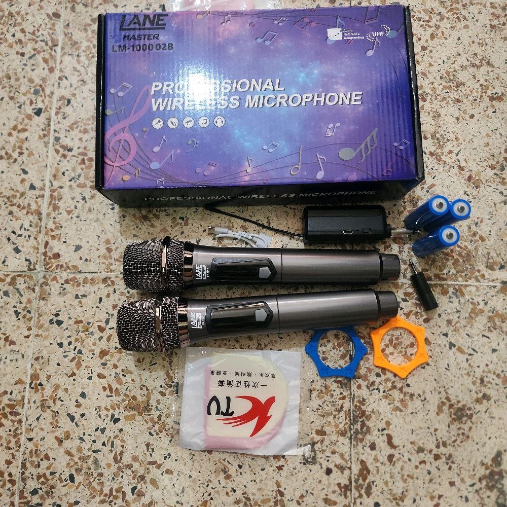 Jual Microphone Mic Wireless LaneMaster LM 1000 02B | Shopee Indonesia