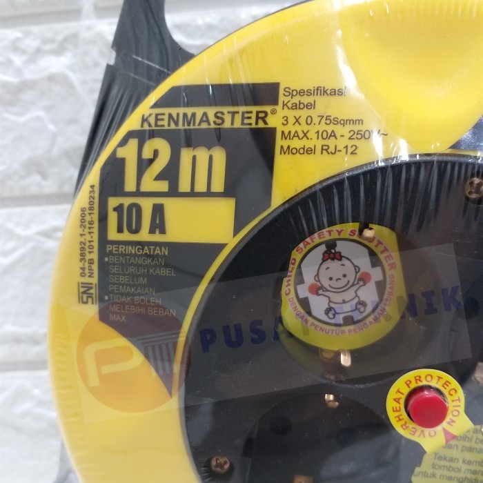 Jual KABEL ROLL KENMASTER 12 METER 4 LUBANG / KABEL ROLL KENMASTER ...