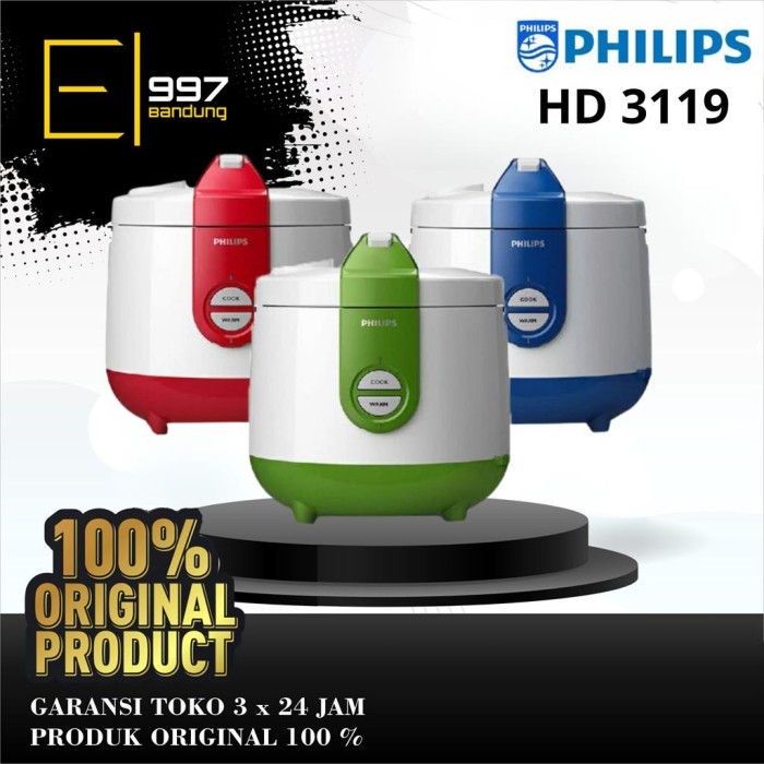 Jual Rice Cooker Philips Hd-3119 / Hd3119 , 2 Liter Magic Com | Shopee ...