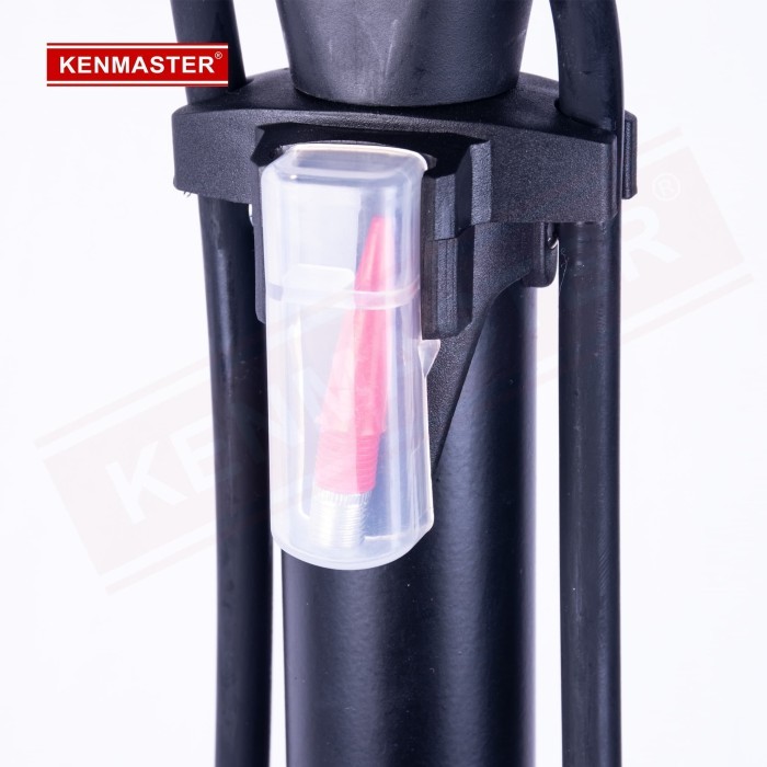Jual Kenmaster Pompa Sepeda Hitam KM5435 Besi Pompa Ban Sepeda Motor ...