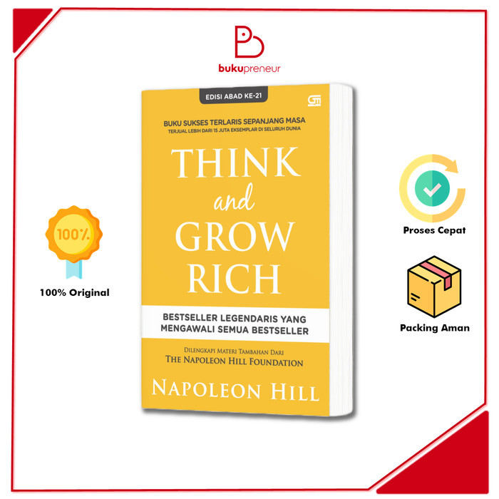Jual BUKU THINK AND GROW RICH - NAPOLEON HILL | Shopee Indonesia