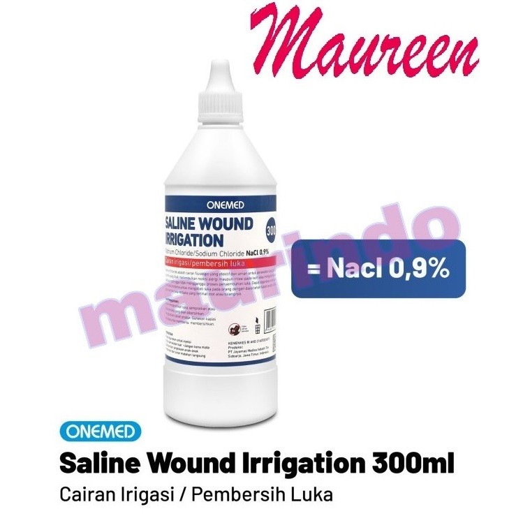 Jual Pembersih Luka 300 ml ONEMED Saline Wound Irrigation Semprot (NaCl 0.9%) | Shopee Indonesia