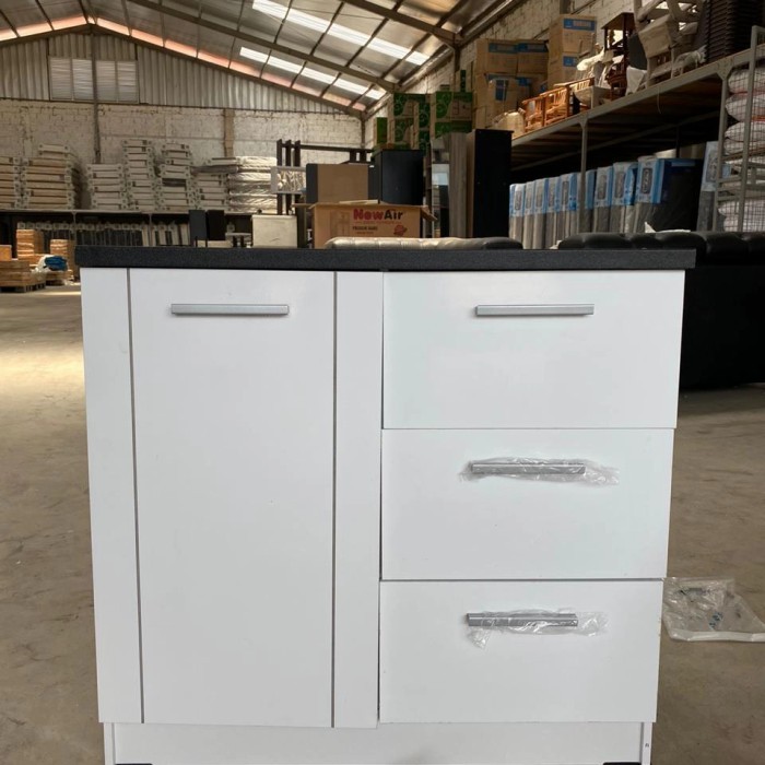 Jual Lemari Dapur Buffet Kitchen Set Bawah 2 Pintu Putih - Bandung Saja ...