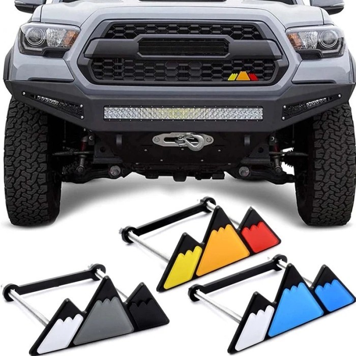 Jual Jual [READY] Car Front Grille Emblem for Toyota Tricolor Tacoma ...