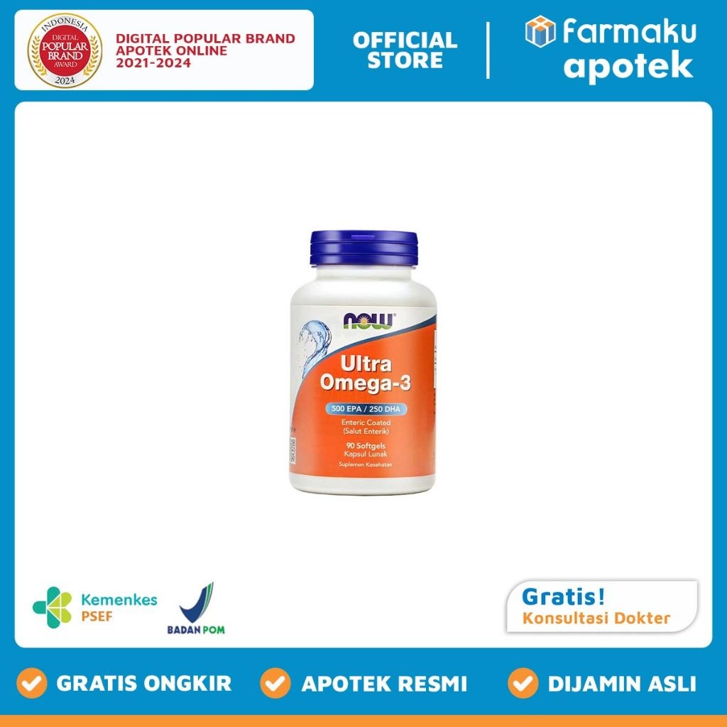 Jual Now Ultra Omega 3 500 EPA/250 DHA Botol 90 Capsule - BYM | Shopee Indonesia