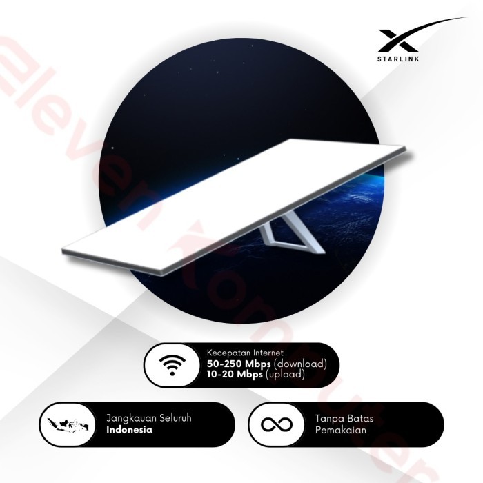 Jual Terlaris Starlink Standard Internet Kit Satellite Antenna & Wifi ...