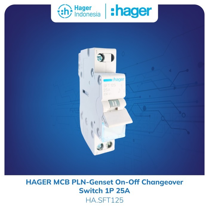Jual HAGER CHANGEOVER SWITCHES COS 1P 25A CHANGE OVER GENSET - SFT125 ...
