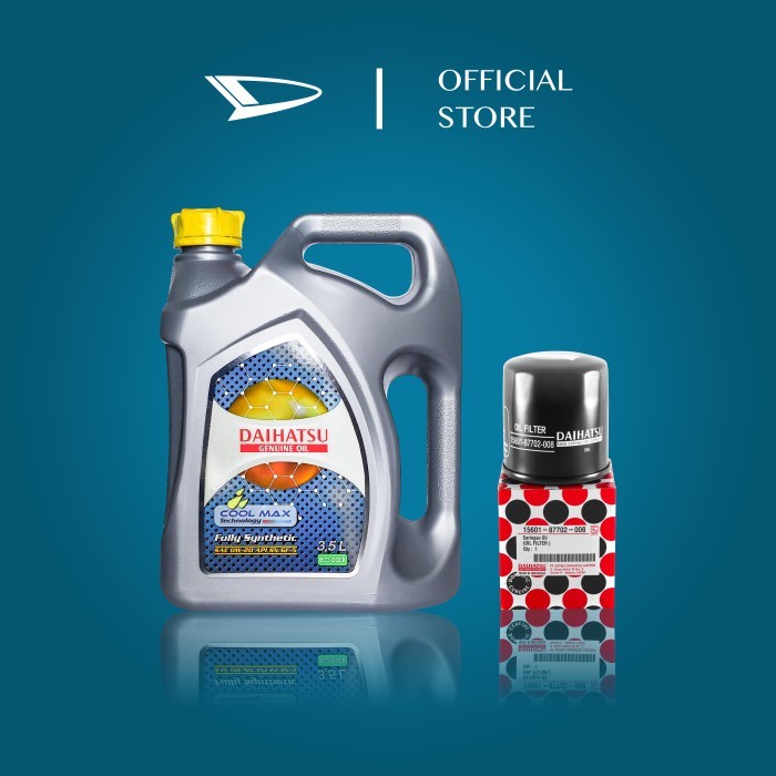 Jual Daihatsu Genuine Oil 0W-20 API SN/GF-5 Fully Synthetic 3.5L+Oli ...