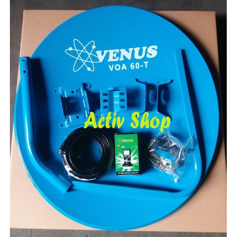 Jual PAKET PARABOLA MINI / NINMEDIA VENUS VOA 60CM + LNB UNION + KABEL ...