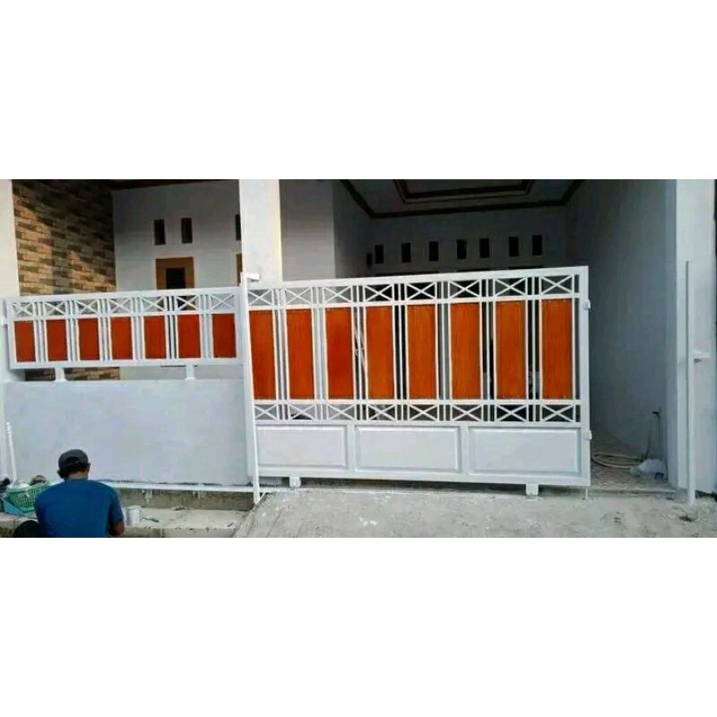 Jual Pintu pager model GRC modern minimalis Depok | Shopee Indonesia