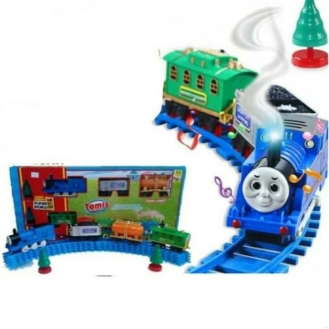 Jual Promo Mainan Kereta Api Asap Tomis / Mainan Kereta Tomas Track Set ...