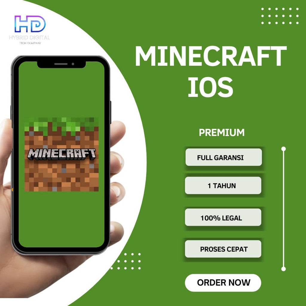 Jual Minecraft Ios Premium 1 Tahun Bergaransi (Proses Cepat 10 Menitan ...