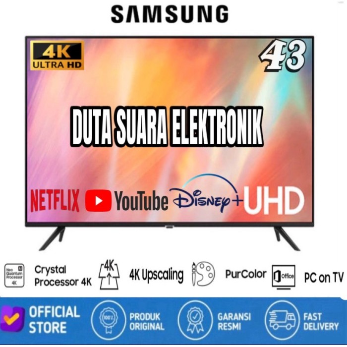 Jual Led Tv Samsung Tv 43Au7002 Smart Tv Led 43 Inch Crystal Uhd 4K | Shopee Indonesia