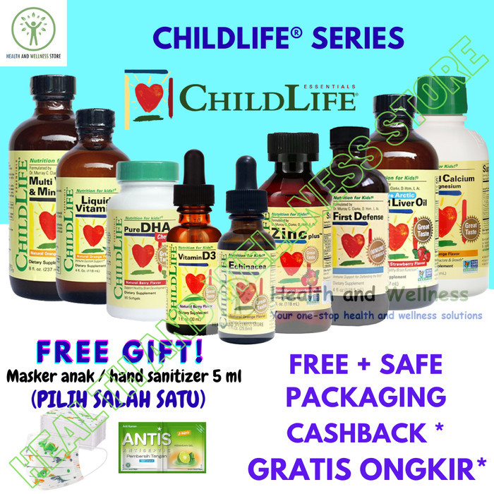 Jual readyy!! CHILDLIFE SERIES LENGKAP MULTIVITAMIN VITAMIN C D3 CALCIUM DHA ZINC | Shopee Indonesia