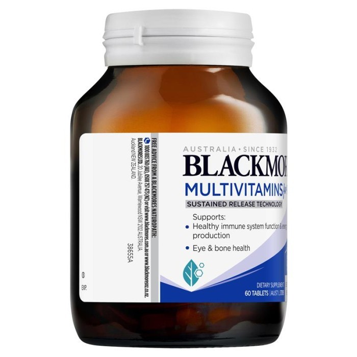 Jual readyy!! Blackmores Multivitamin For 50+ Sustained Release 60 Tablets | Shopee Indonesia