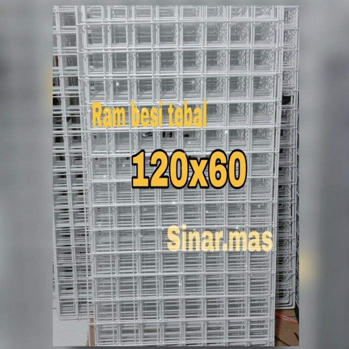 Jual ASLI RAM BESI PUTIH 120X60 CM RAK GANTUNGAN DINGDING TANAMAN POT ...
