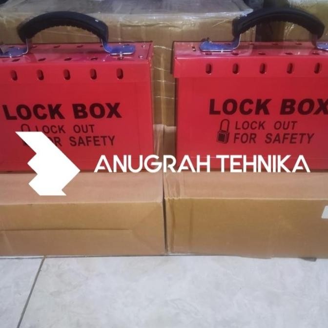 Jual Promo Lockout Tagout Lock Box Group Loto Padlock LockBox Attach ...