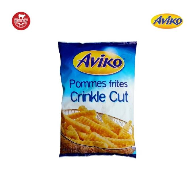 Jual Aviko Pommes Frites Fries Crinkle Cut, Kentang Goreng Crinkle 1Kg ...