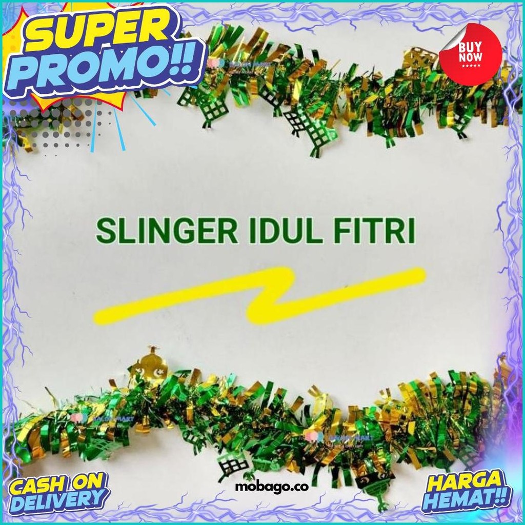 Jual Slinger Idul Fitri / Dekorasi Ramadhan / Lebaran / Idul Fitri / Eid Mubarak Murah | Shopee ...