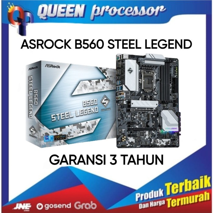 Jual ASROCK B560 STEEL LEGEND (LGA1200, B560, DDR4) GARANSI 3 TAHUN ...