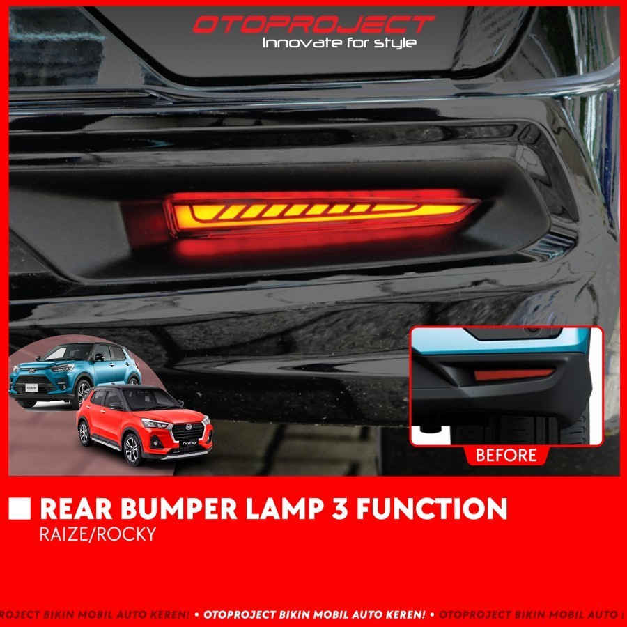 Jual Otoproject - Rear Bumper Lamp Raize / Rocky 3 Function | Lampu ...