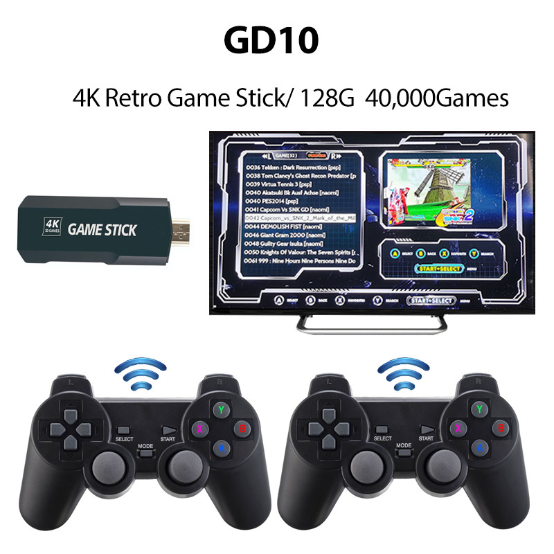 Jual YHS Tolex GD10 4K Retro Video Game Stick S905X Quad-Core 64Bit ...