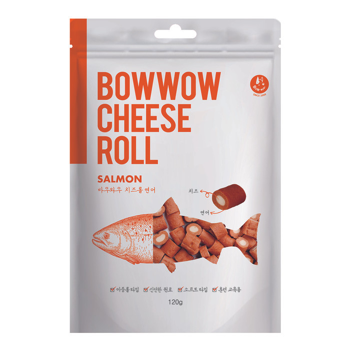 Jual Bowwow Cheese Roll(Cheese+Salmon)120G (Made In Korea) | Shopee Indonesia