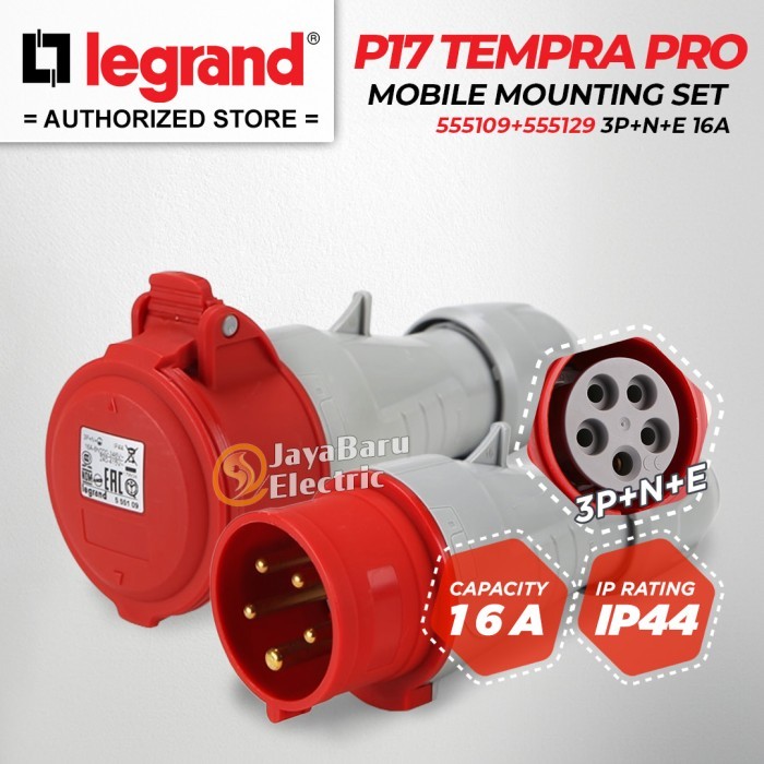 Jual Legrand Paket 1 Set Plug Mobile Mounting Socket 3P+N+E / 5 Pin 16A | Shopee Indonesia