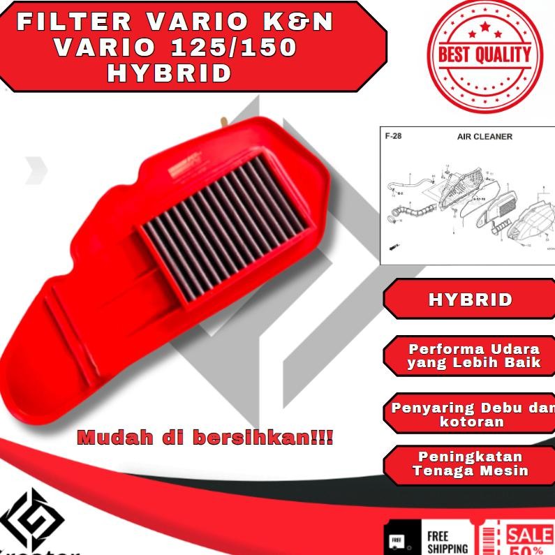 Jual Aringan Udara Hyd Vario 150 125 Cli Udara Treme Ferro Fero Aringan ...