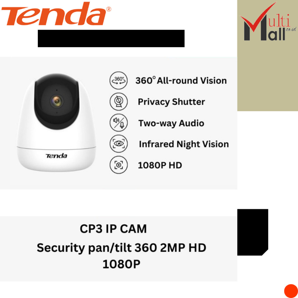 Jual CCTV TENDA CP3 IP CAM 2MP HD 1080P | Shopee Indonesia