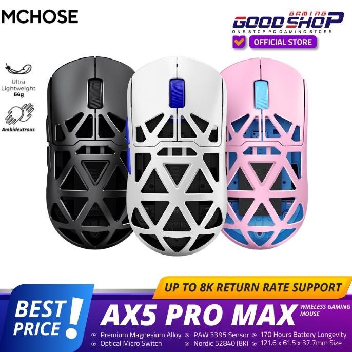 Jual Goodseries| MCHOSE AX5 PRO MAX Magnesium Alloy Wireless Gaming ...