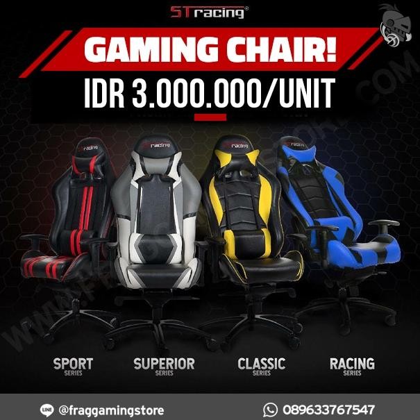 Jual Goodseries| STracing / ST Racing Gaming Chair (KONFIRMASI TIPE ...