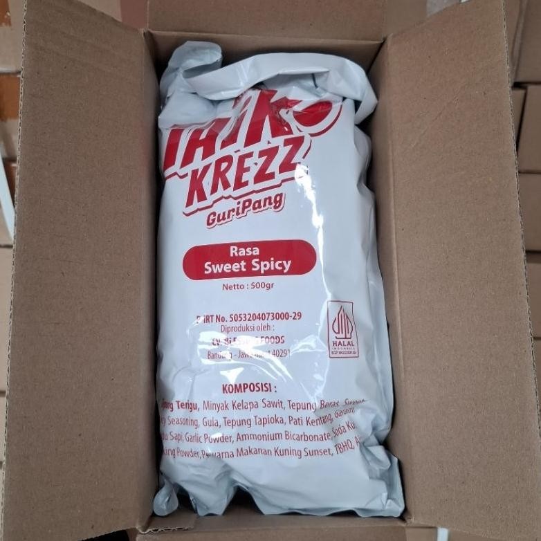 Jual fgk-24 SNACK TAIKO KREZZ GuriPang rasa SWEET SPICY isi 500 GRAM ...