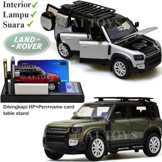 Jual Miniatur diecast mobil Land Rover Defender 110 hijau CCA 15 cm 1: ...