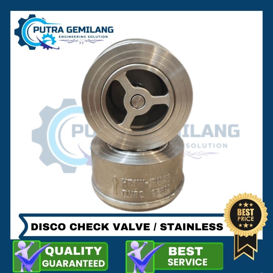 Jual DISCO CHECK VALVE STAINLESS 1-1/2" inch PN40 ORIGINAL | Shopee ...